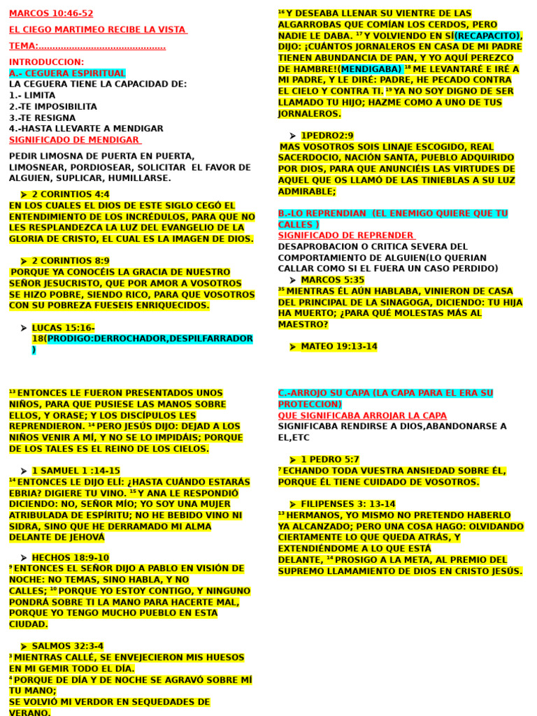 Marcos 10 | PDF | Jesús | Creencia religiosa y doctrina