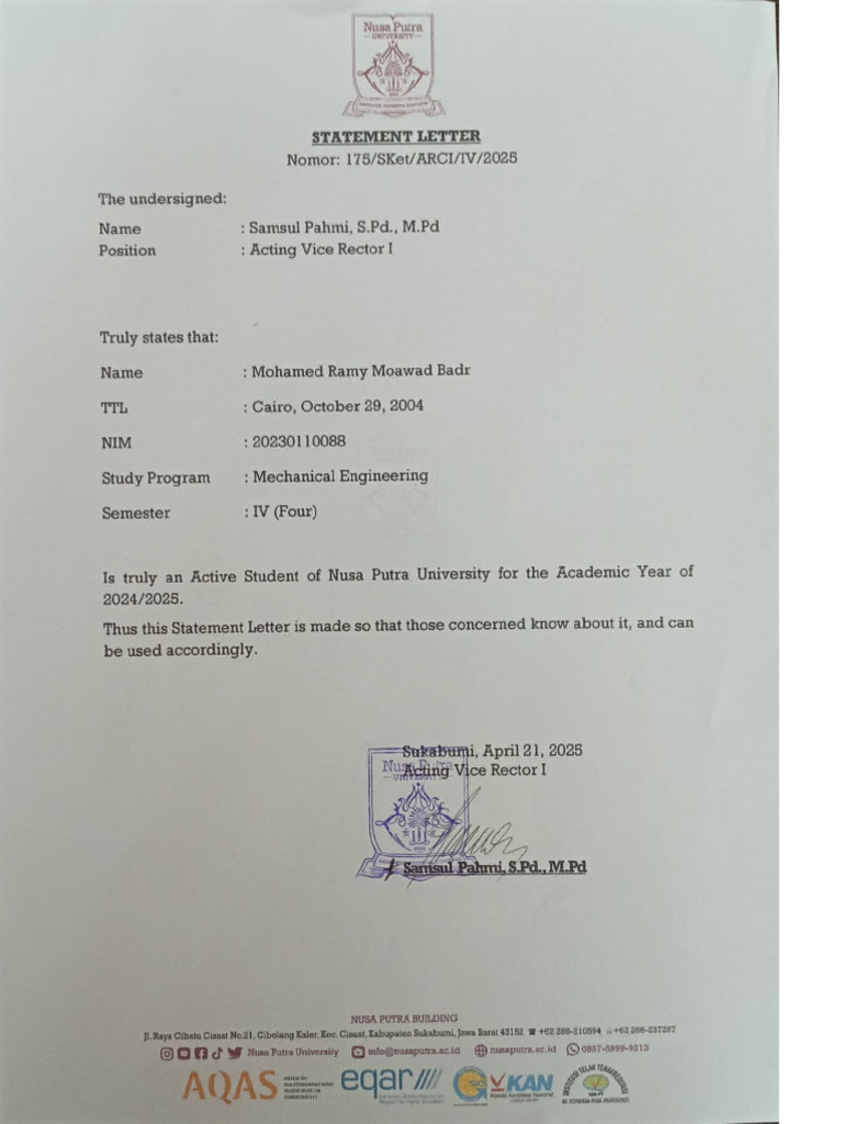 Proof of Enrollment | PDF