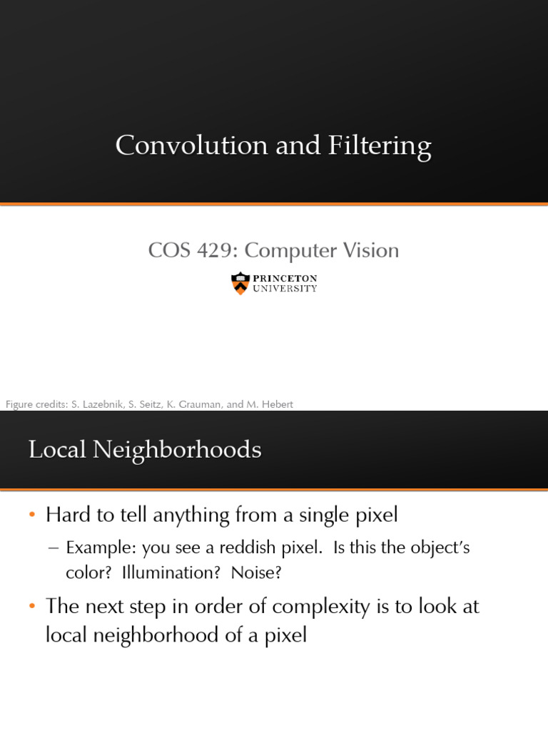 Lecture, Convolution and Filtering | PDF | Convolution | Fourier Transform