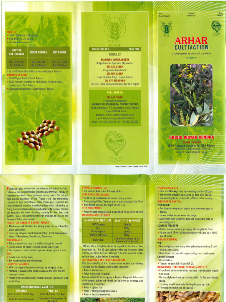 Arhar Cultivation | PDF