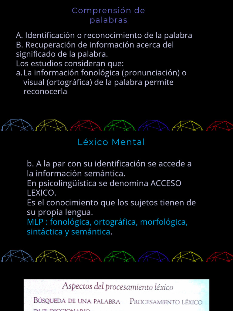 Léxico Mental | PDF | Palabra | Léxico