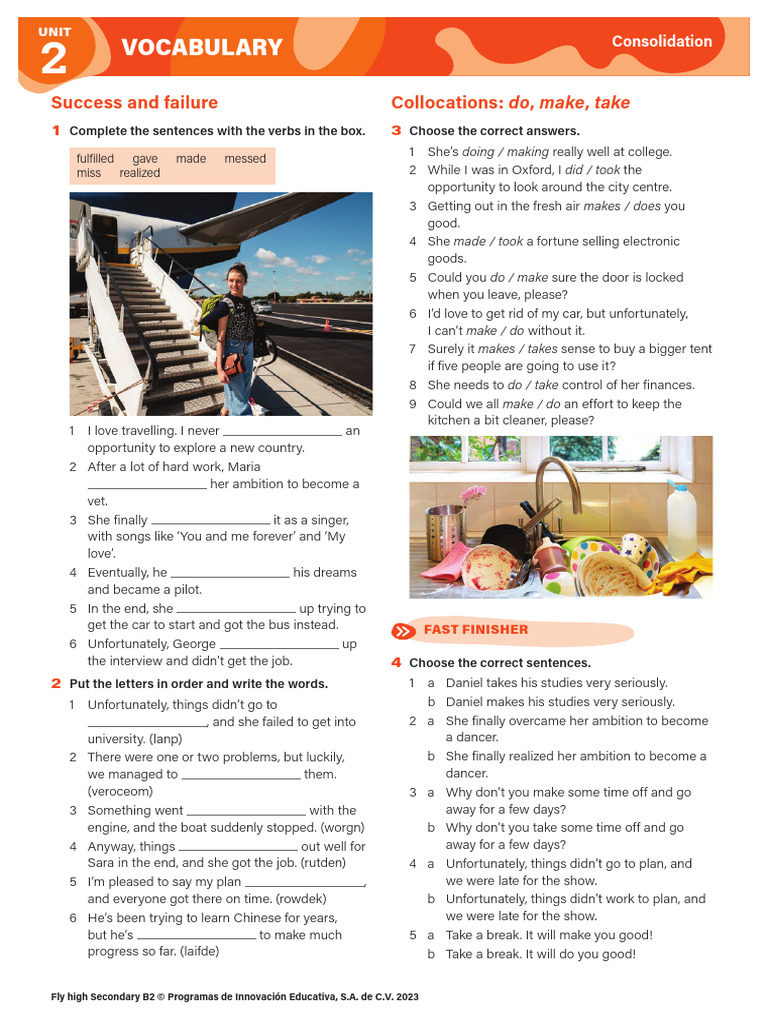 Vocabulary Do Make Take | PDF