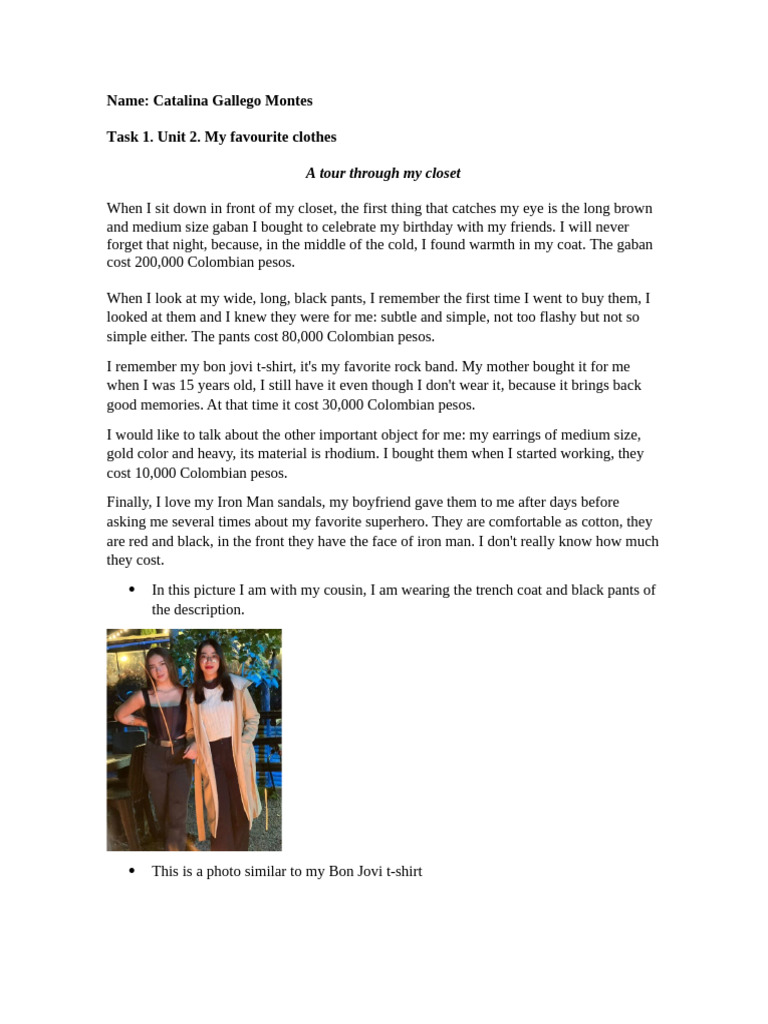 My Favorite Clothes: A Closet Tour | PDF