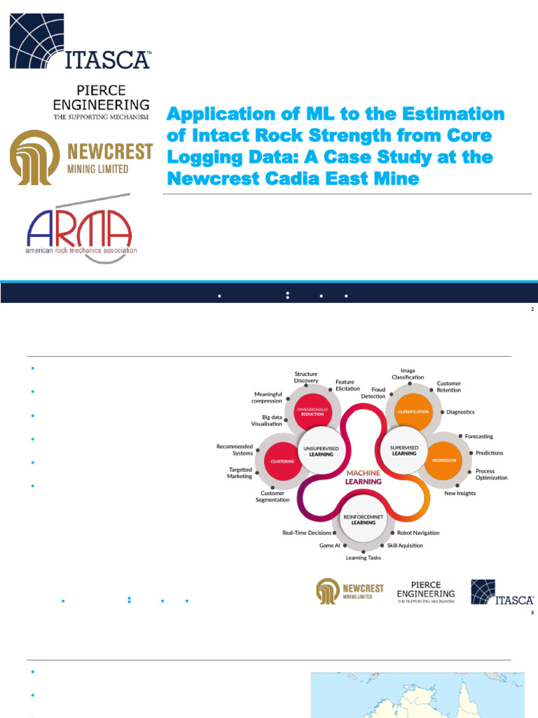 Application of ML to the Estimation of Intact Rock Strength from Core Logging Data | PDF ...