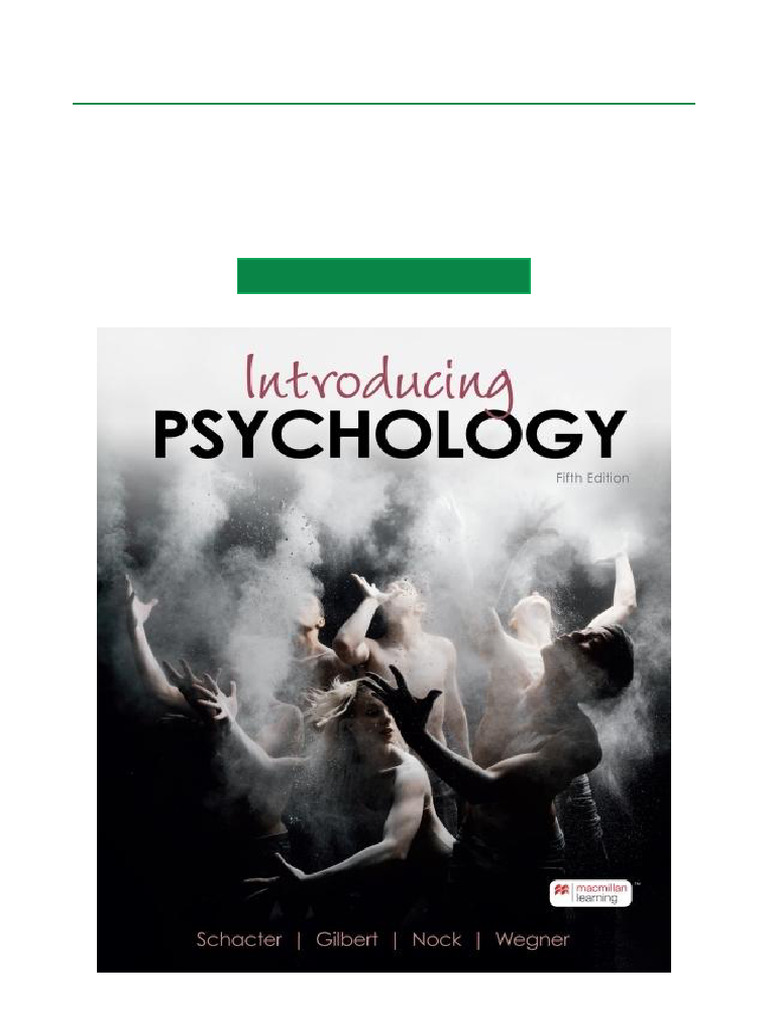 Introducing Psychology 5th Edition PDF Ebook With Full Chapters | PDF ...