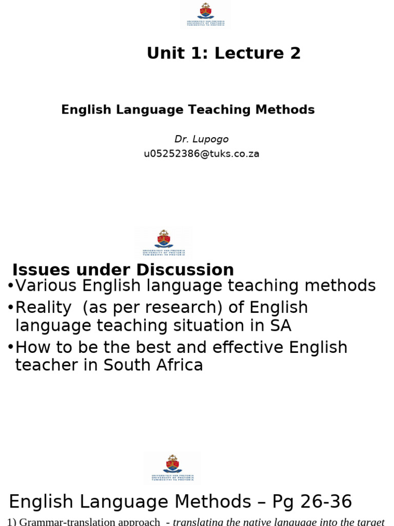 English Language Teaching Methods | PDF | Language Education | Teaching ...