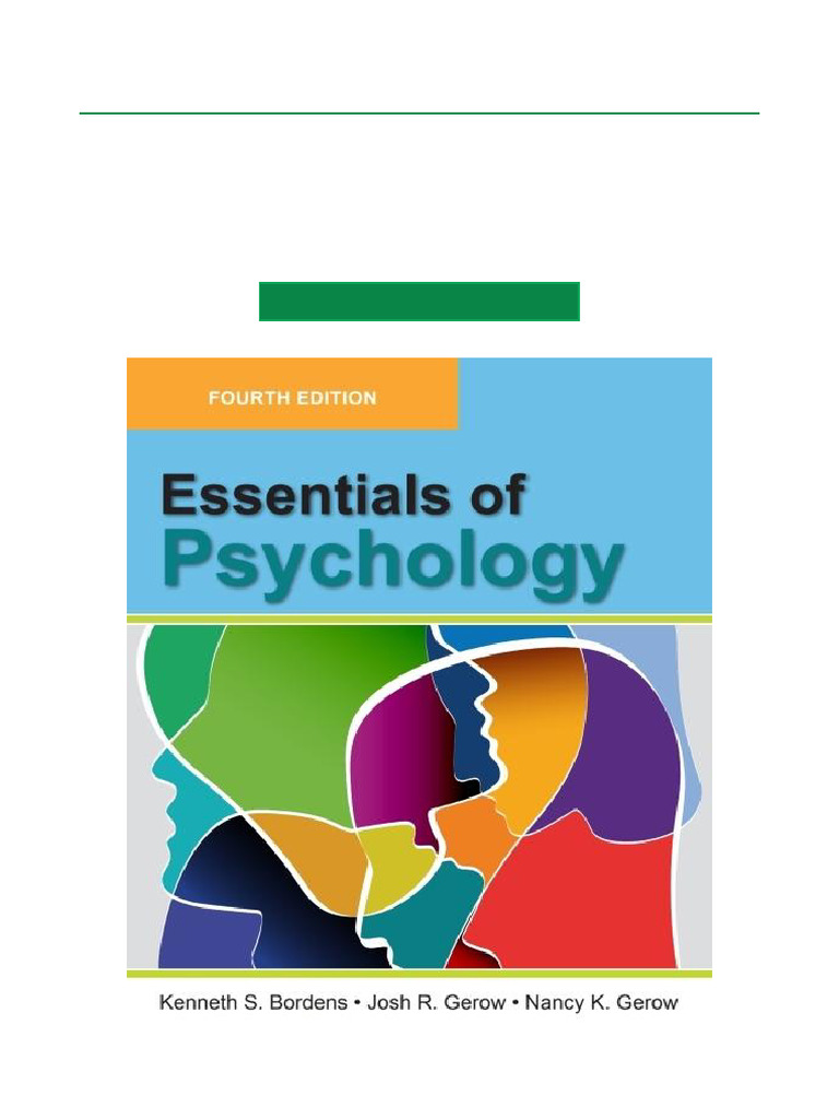 Essentials of Psychology - 4th Edition Scribd Download | PDF