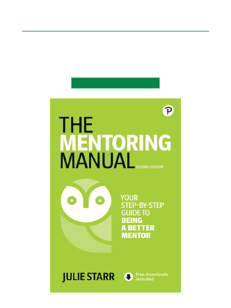The Mentoring Manual - 2nd Edition Authorized Download | PDF | Mentorship | Copyright Infringement
