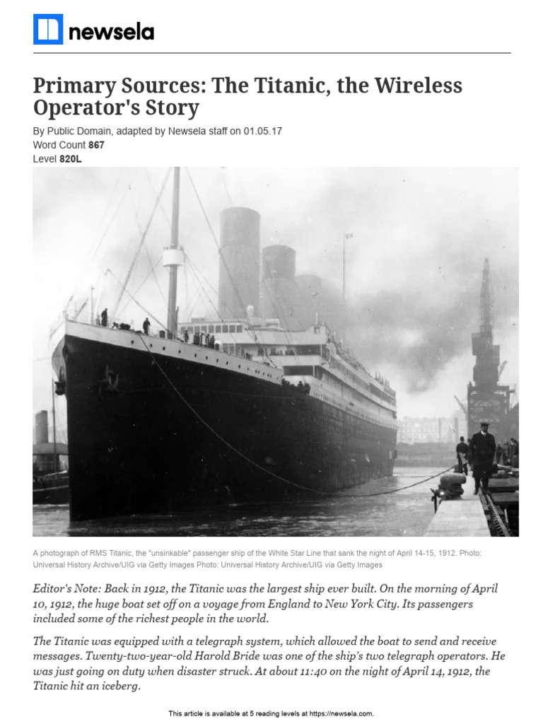 Wireless Operator-Primary Source | PDF | Water Transport | Shipping