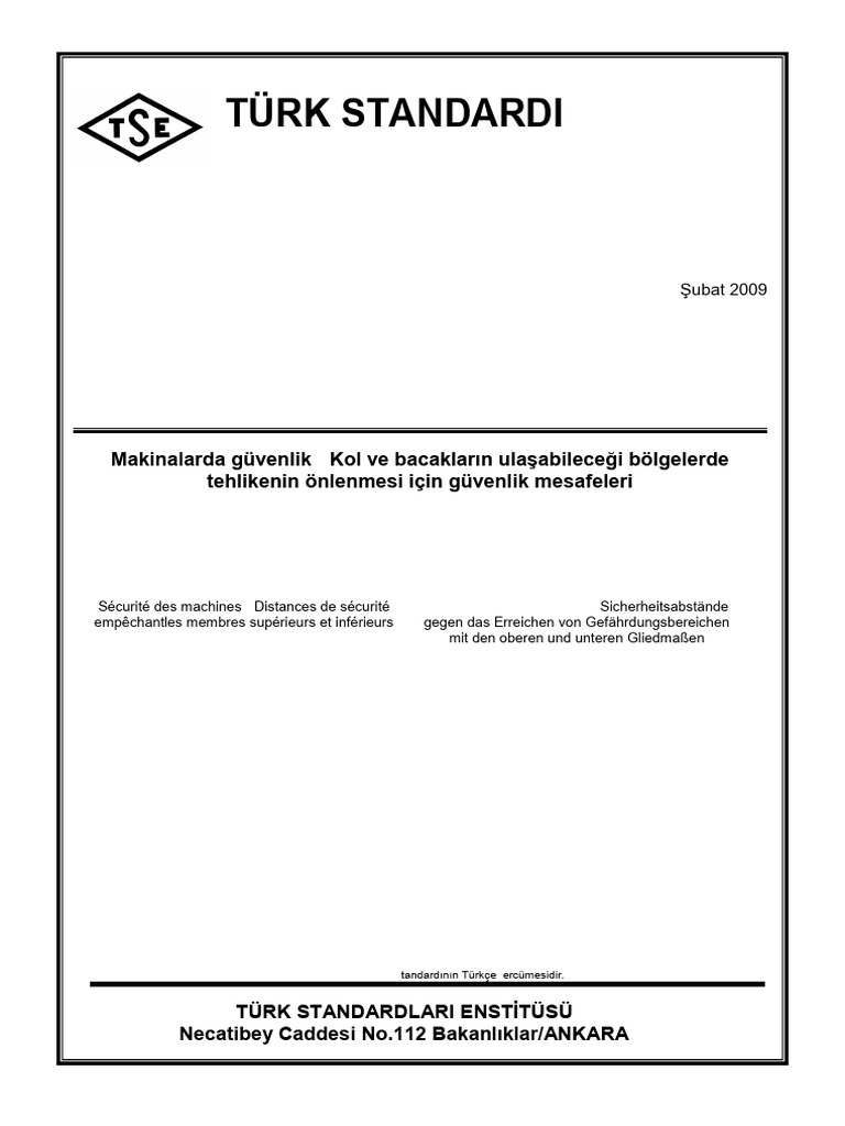 TS en Iso 13857 | PDF