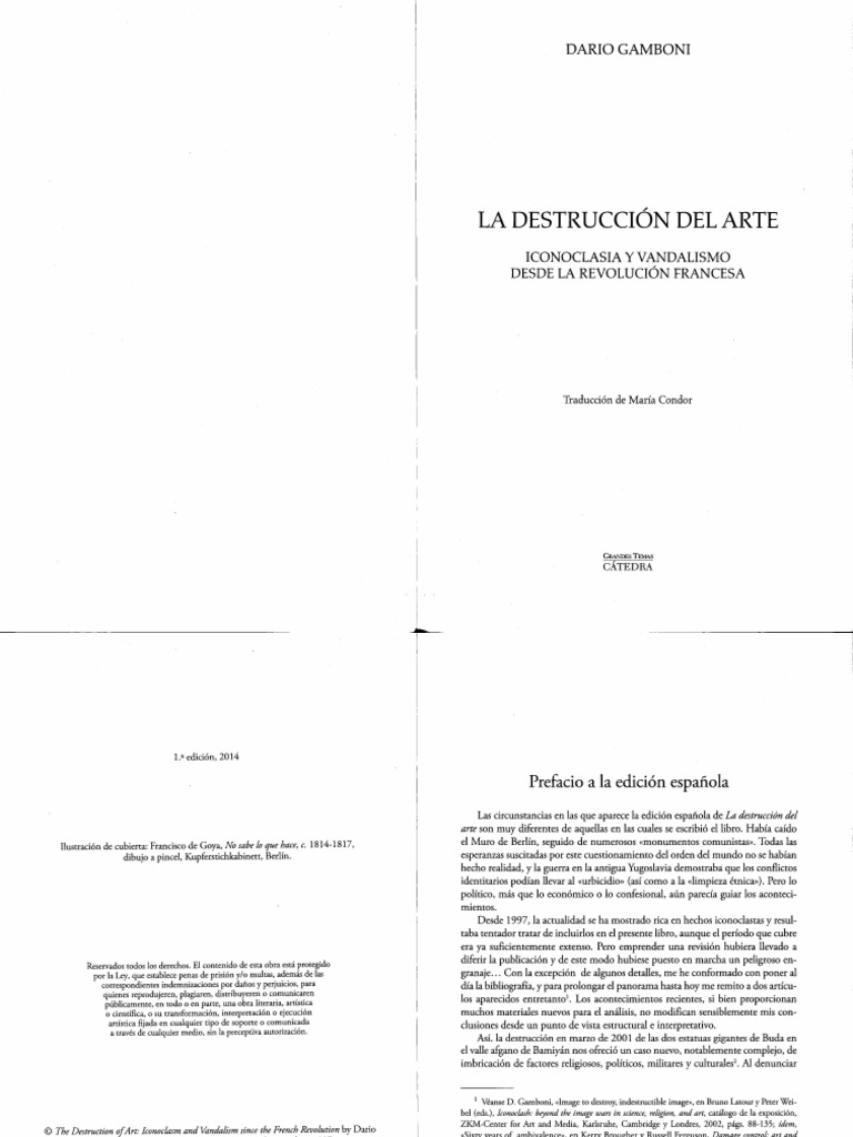 Gamboni-La Destruccion Del Arte | PDF
