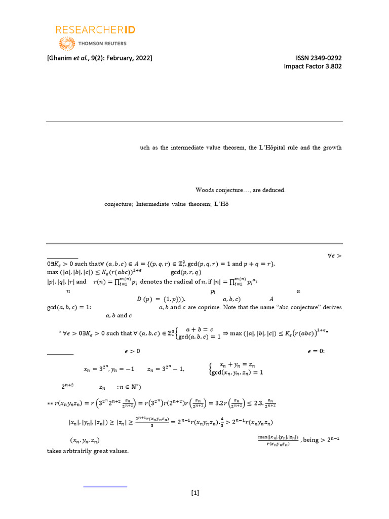 Confirmation of The Abc-Conjecture and Deduction of Some Consequences ...