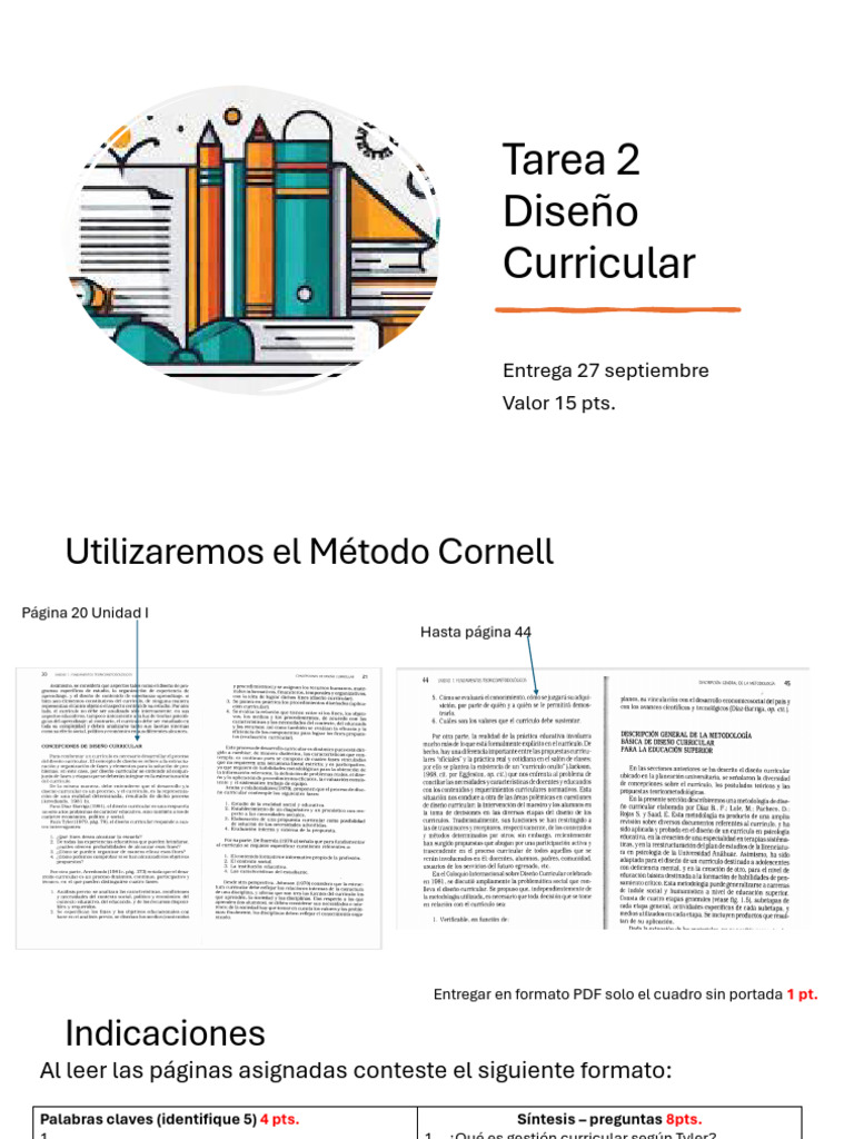 Tarea 2 DiseÃ o Curricular 2 | PDF