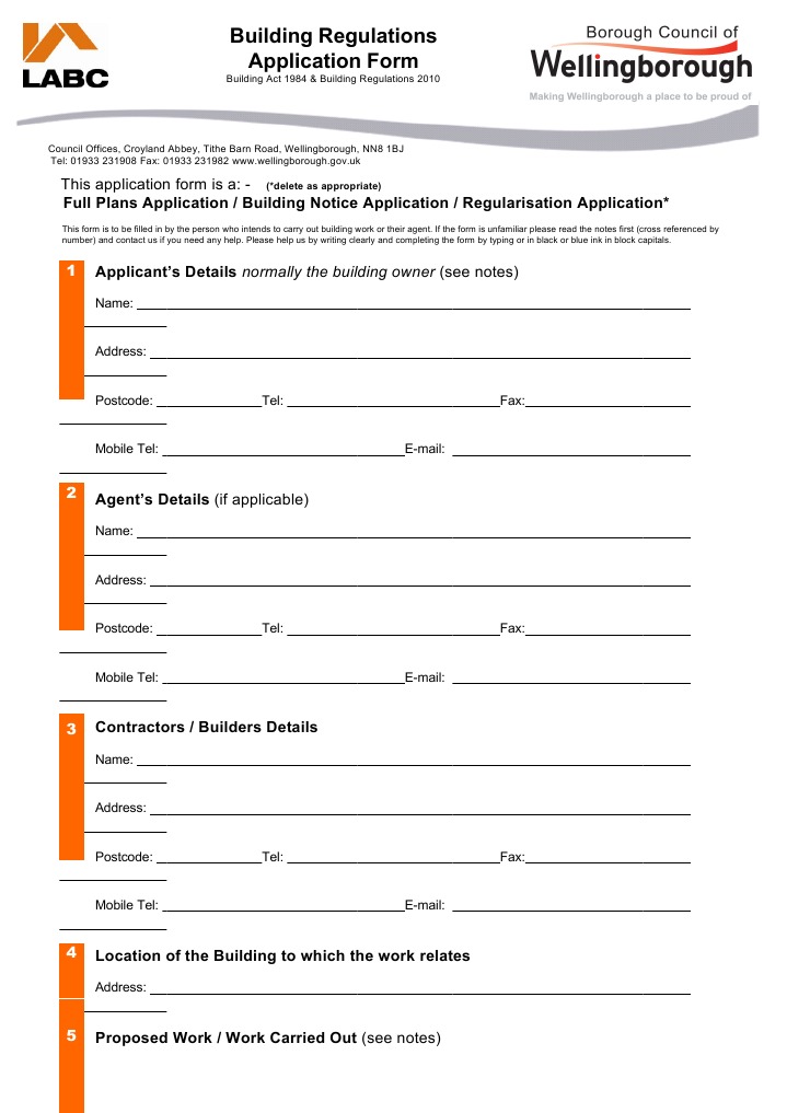 Building Regulations Application Form | PDF | Payments | Invoice