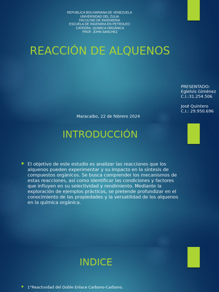 Reacciones de Alquenos | PDF | Polimerización | Alqueno