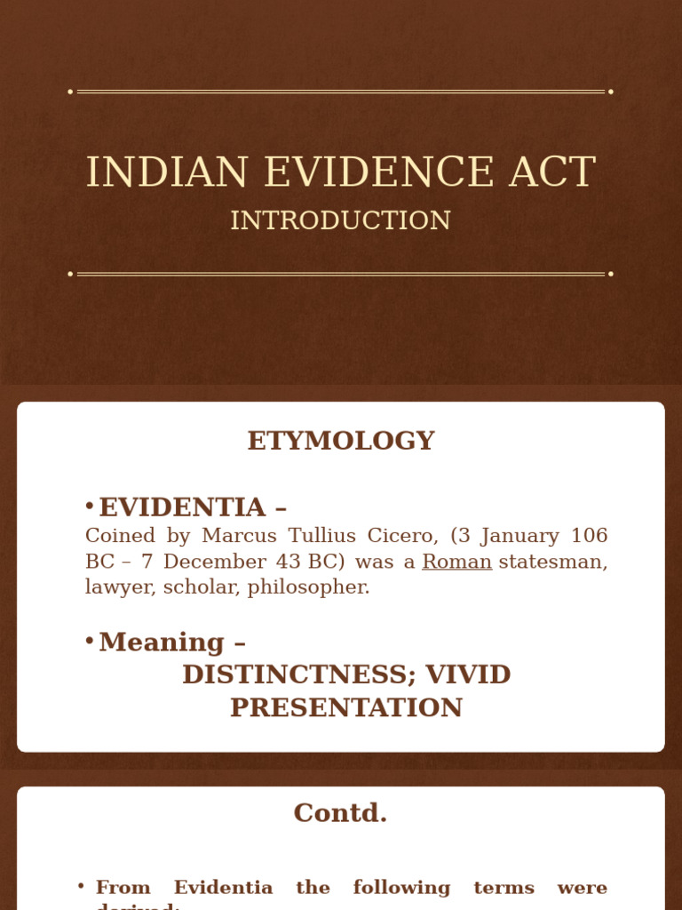 Topic 1_Introduction_Law of Evidence | PDF | Evidence (Law) | Evidence