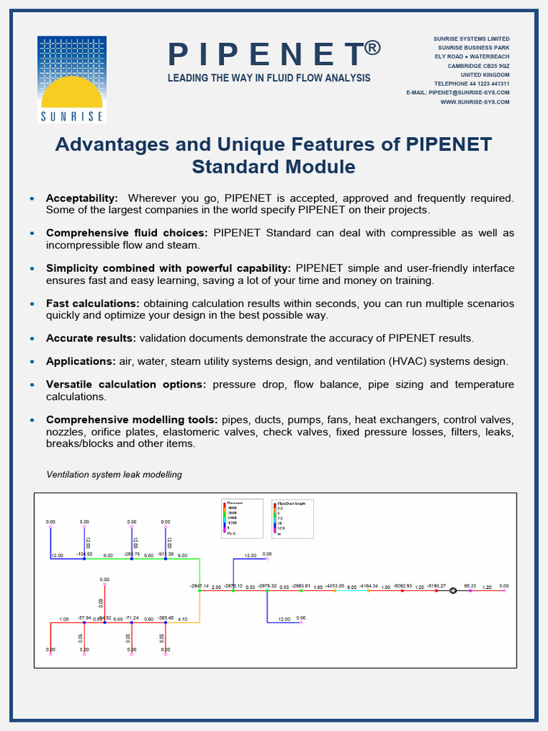 PIPENET Standard Module - Unique Features | PDF | Pump | Valve