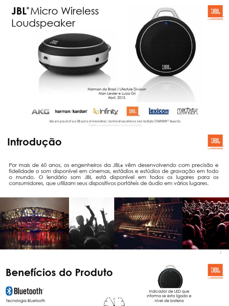 Alto-falante JBL Micro Wireless | PDF