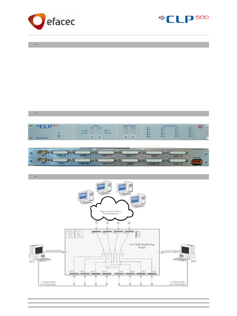CLP 500 Switching Panel Overview | PDF | Power Supply | Computer Hardware