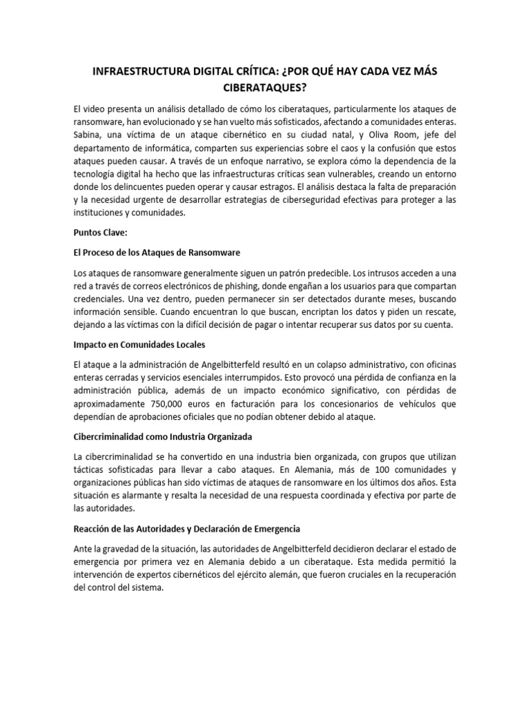 Infraestructura Digital Crítica | PDF | La seguridad informática ...
