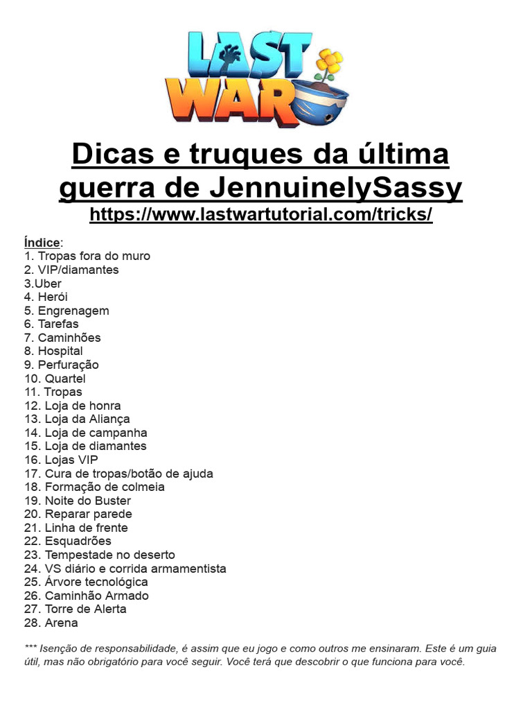 Sassy's Last War Tips - Translated | PDF | Guerra do Golfo