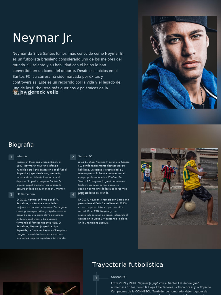Biografía de Neymar Jr.: Trayectoria y Logros | PDF | FC Barcelona ...