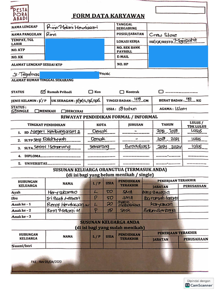Contoh Panduan Pemberkasan Rev | PDF