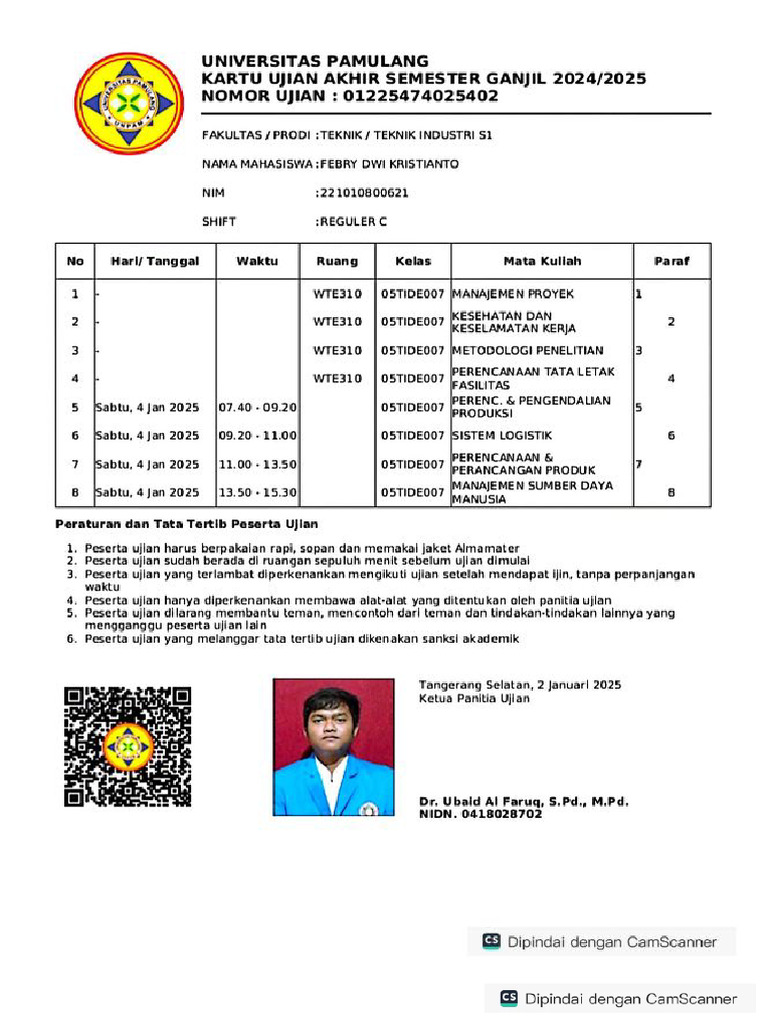 Jawaban UAS PTLF Febry Dwi Kristianto | PDF