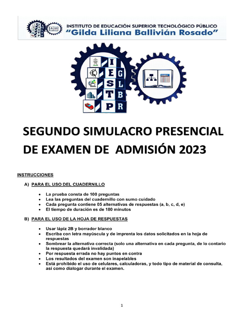 SIMULACRO 2 Con CLAVES P | PDF