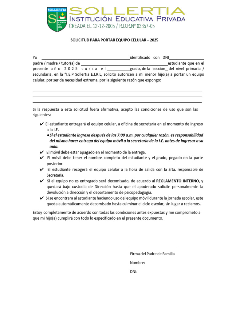 Solicitud para Portar Celular | PDF
