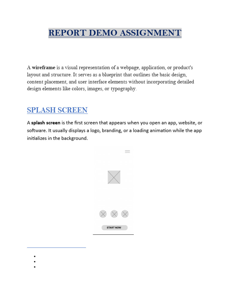 Report Demo Assignment 1 | PDF