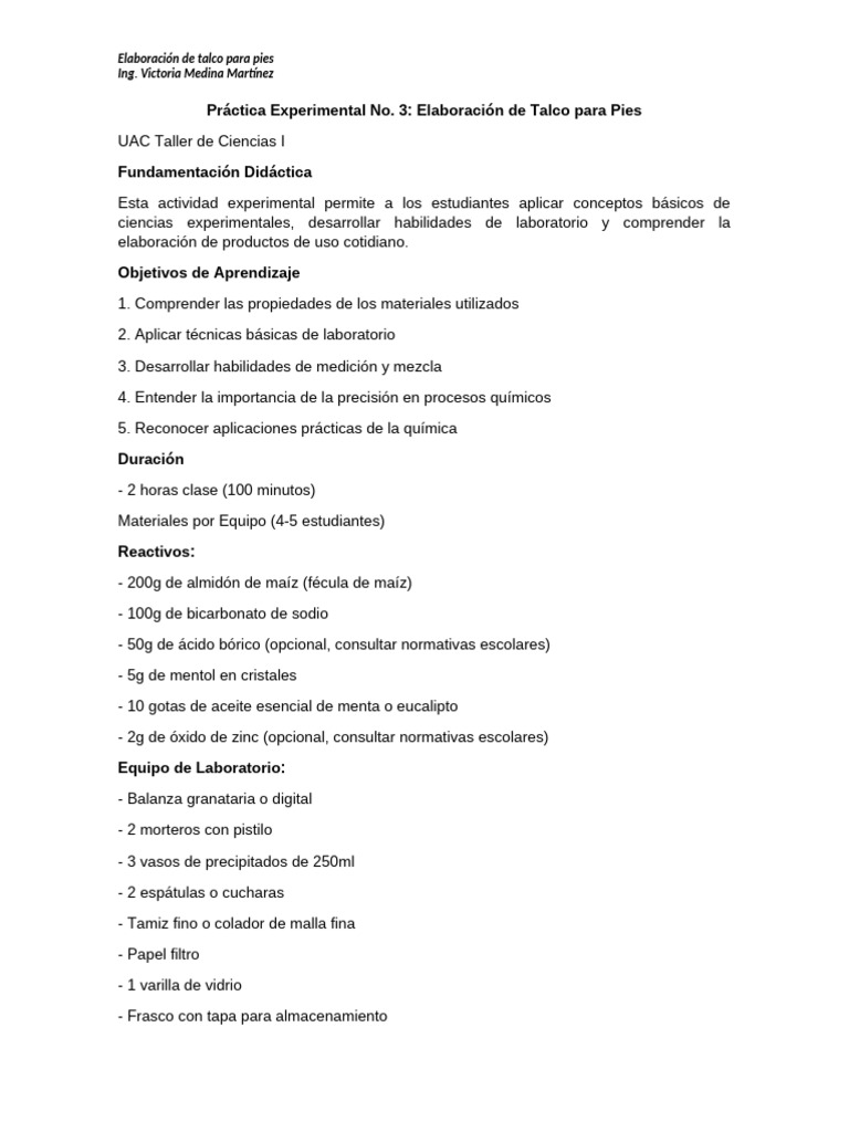 Práctica Experimental No3 | PDF | Laboratorios