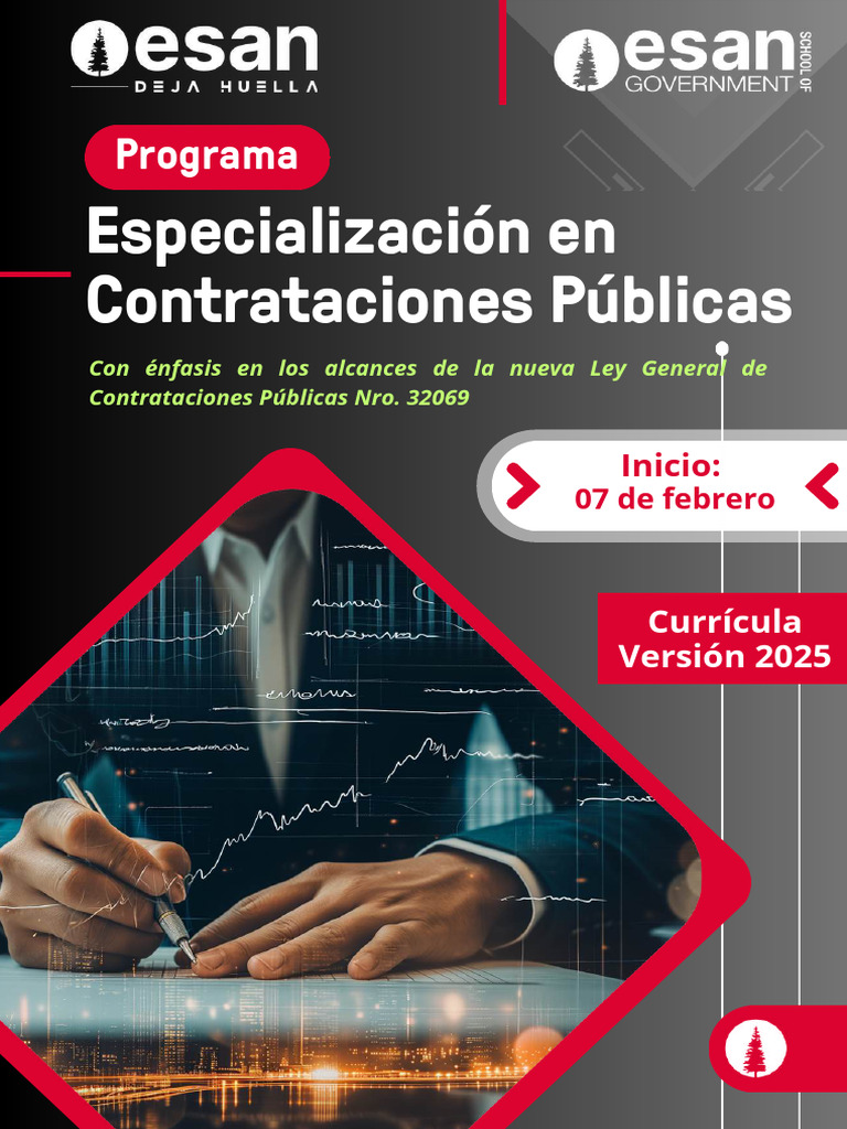 FOLLETO G1 - Programa de Especializaci N en Contrataciones P Blicas ENE25 | PDF | Universidad ...