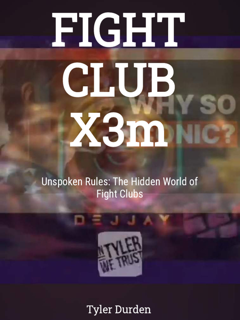Unspoken Rules The Hidden World of Fight Clubs | PDF | Consent ...