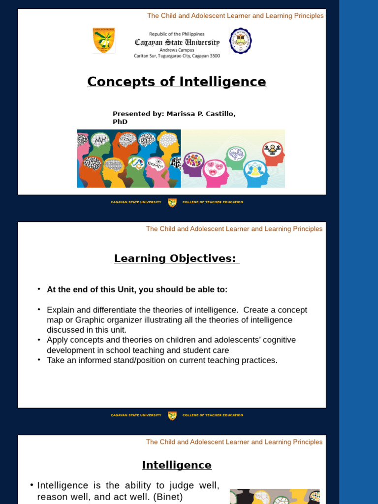 Concepts of Intelligence 1 | PDF | Intelligence Quotient | Memory