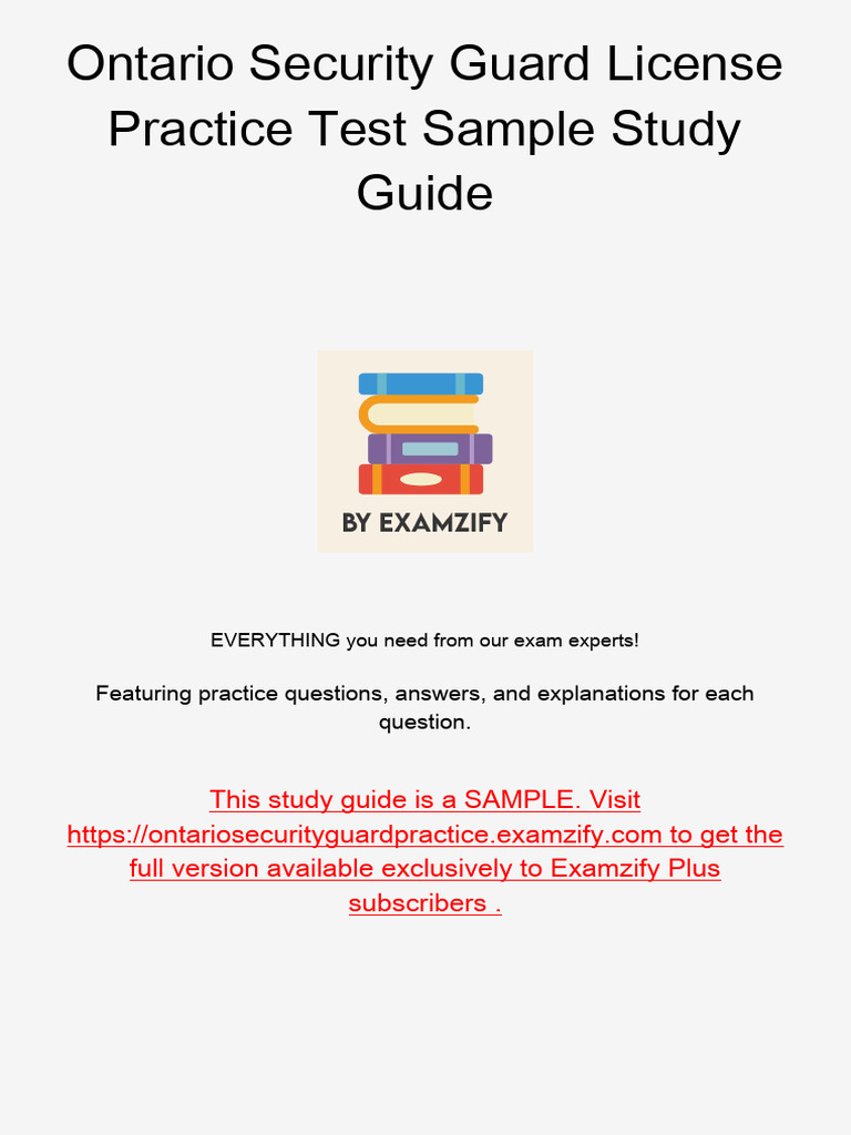 Ontario Security Guard License Practice Test 1738130150 A4511 Sample ...