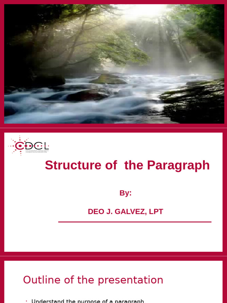 Structure of the Paragraph | PDF | Paragraph | Neil Armstrong
