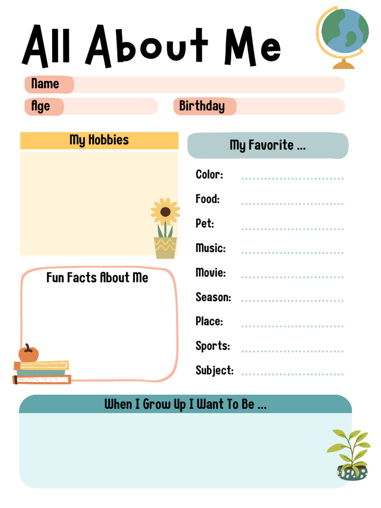 Friendship Book Template | PDF