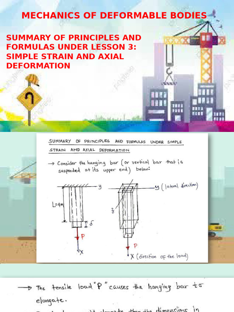 11EMech 3 Summary of Principles and Formulas Under Lesson 2 Simple ...