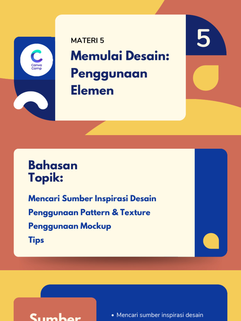 Materi 5 - Memulai Desain Penggunaan Elemen Canva - Updated | PDF