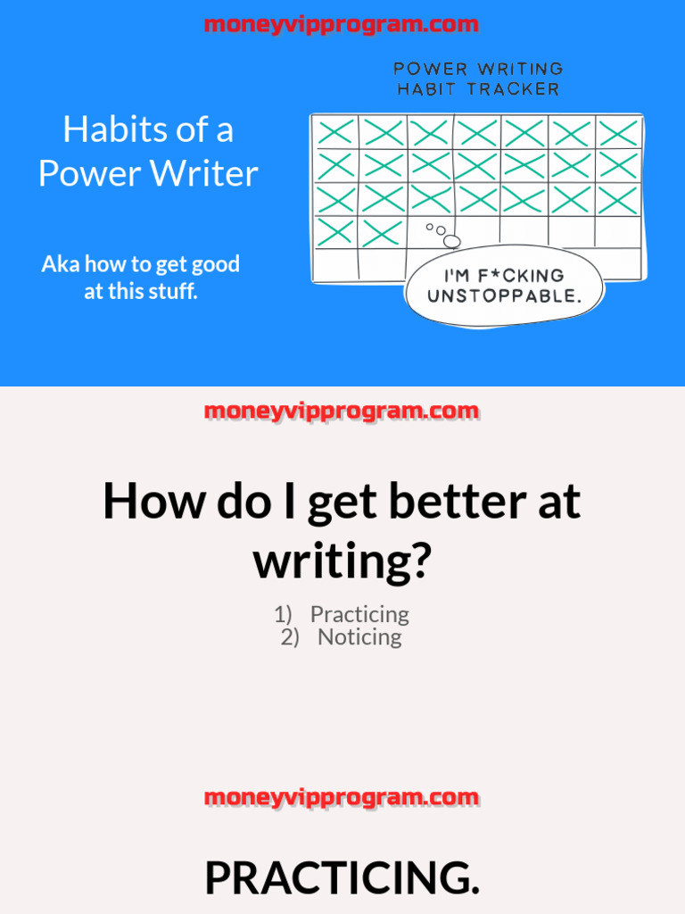 Power Writing Habits for Success | PDF | Lawn Mower