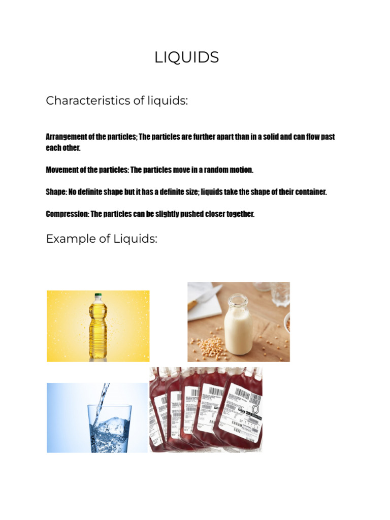Liquids | PDF