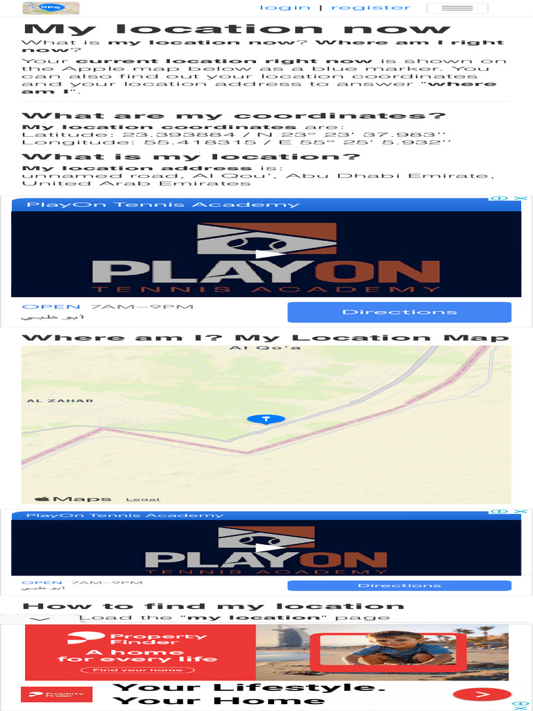 My Location - What Is My Current Location Where Am I 20 | PDF