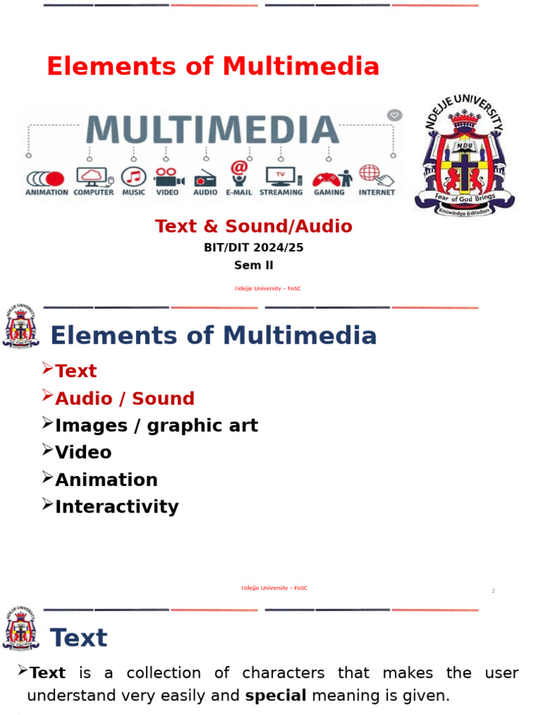Text and Sound in Multimedia Design | PDF | Typefaces | Typography