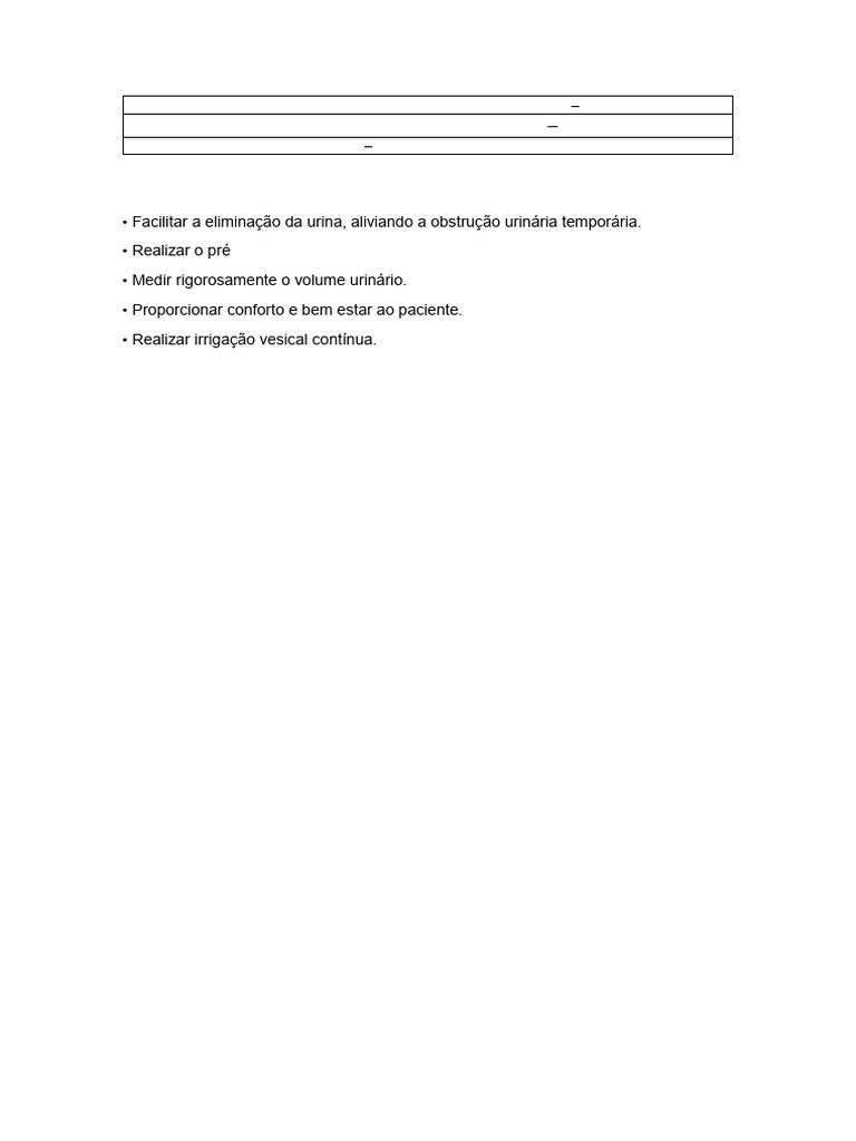 POP Cateterismo Vesical de Demora | PDF | Urologia | Sistema urinário