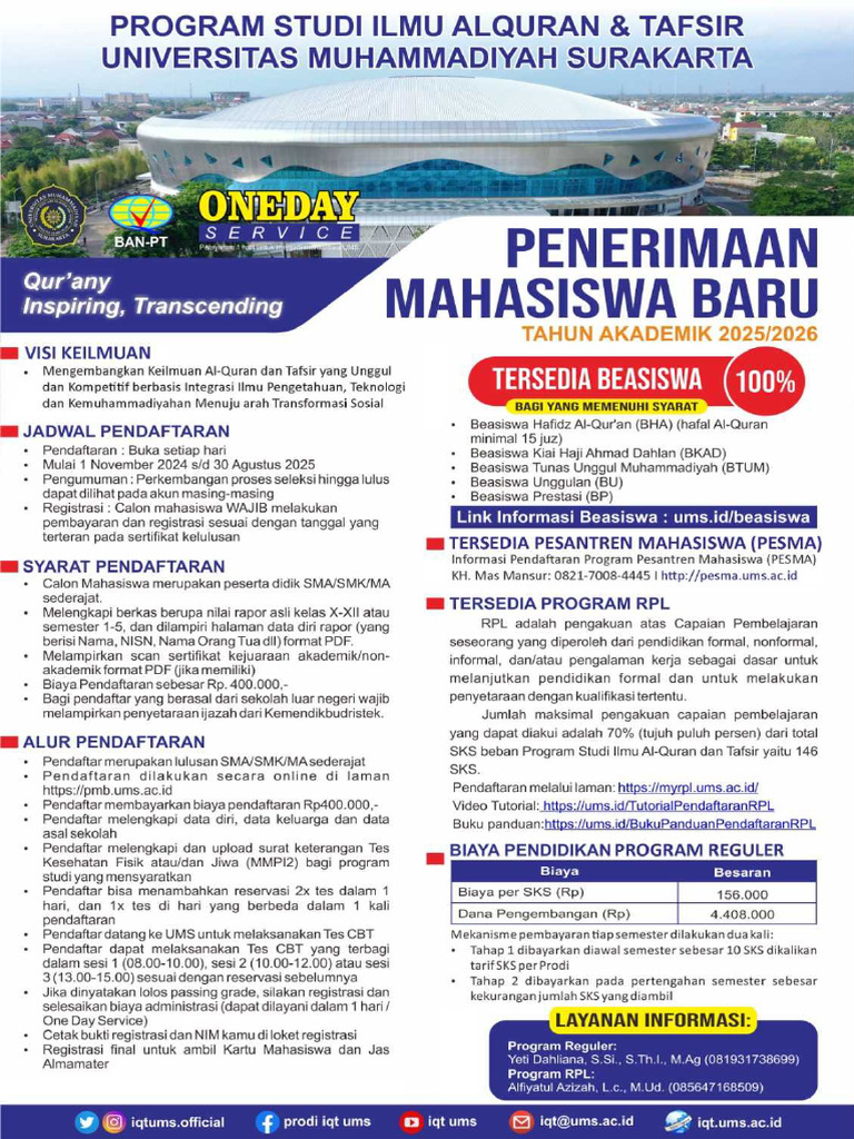 Skema Beasiswa UMS 2025 | PDF