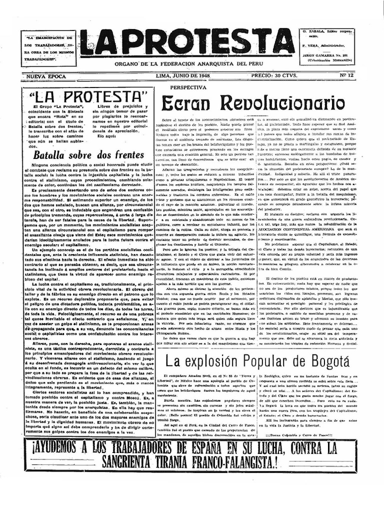 La Protesta 12 1948 | PDF