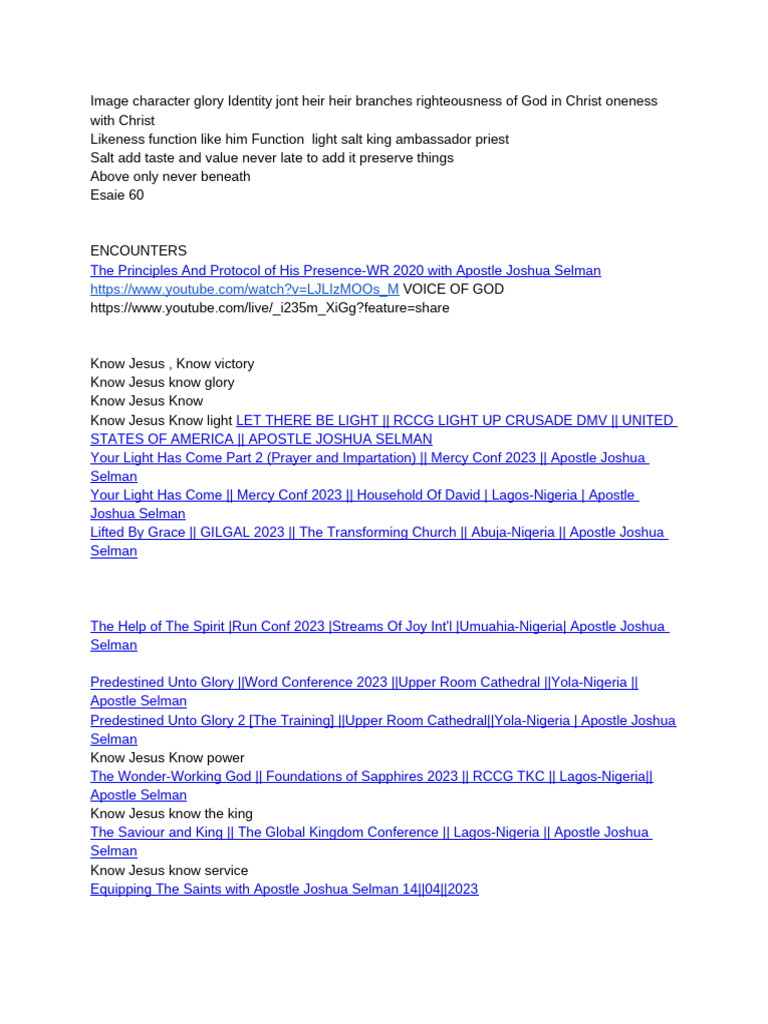 Copie de Untitled Document | PDF | Jesus | Glory (Religion)