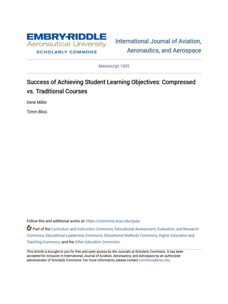 6 Success of Achieving Student Learning Objectives | PDF | Student's T ...