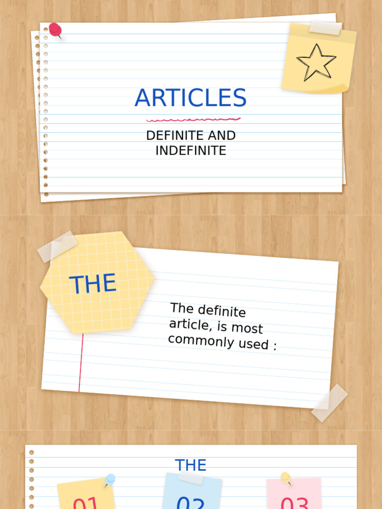 Definite and Indefinite Article Teacher Development Material Tests ...